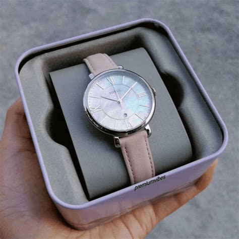 Fossil Jacqueline Analog Pink Dial Es4151 Reloj Rosado Casual Cuero Para Mujer Time Guatemala