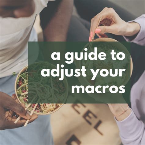 How To Adjust Your Macros Follow These Simple Steps