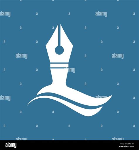 Nib Logo Template Vector Symbol Nature Stock Vector Image Art Alamy