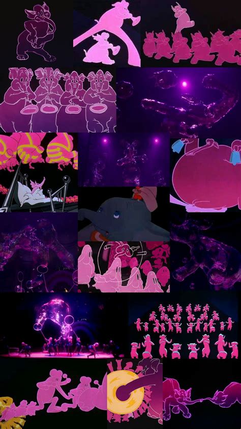 Pink Elephants On Parade Dumbo Elephant Wallpaper Pink Elephants On