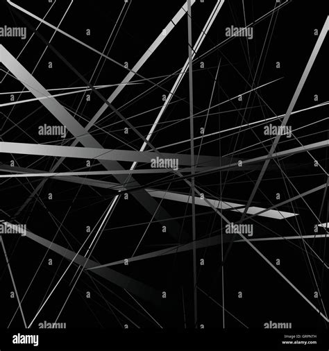 Geometric Art Random Intersecting Lines Asymmetric Irregular Lines