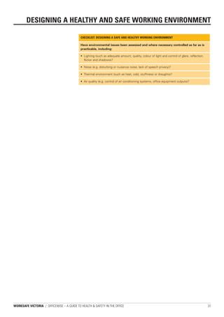 Officewise A Guide To Health And Safety In The Office Worksafe