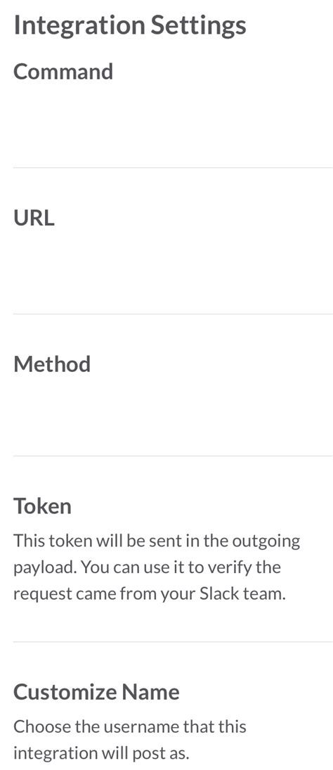 Slack Create Custom Integration Setting For Slash Commands Stack