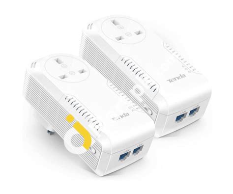 Tenda Powerline Ethernet Adapter Kit With Av1000 2 Gigabit Ports Uk S Ajmartpk