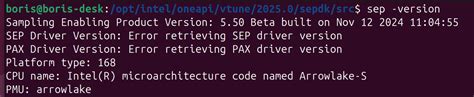 Issue With Vtune Sampling Driver On Ubuntu 2404 Intel Community