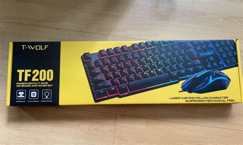 Bnib T Wolf Tf200 Rgb Keyboard And Mouse Set Computers And Tech Parts