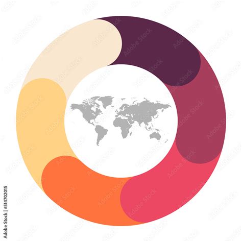 Blank Circle Chart And Steps Business Data Visualization Timeline