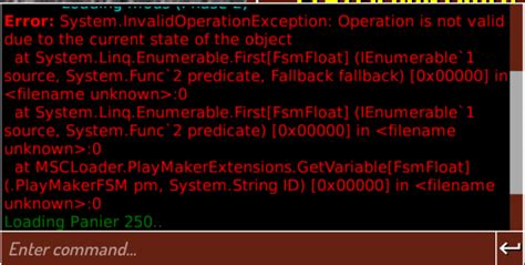 modloader error does anyone know what causes this r mysummercar