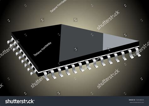 Controllercpu Type Square Microchip Stock Vector Royalty Free 160548659 Shutterstock