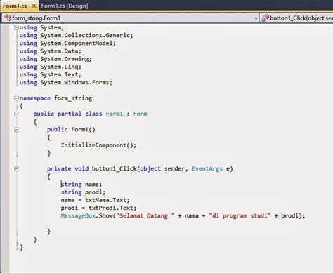 Windows Forms String
