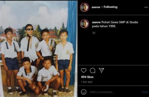 Gaya Siswa SMP Tahun 1988 di Studio Foto Viral, Netizen Soroti Sosok Ini