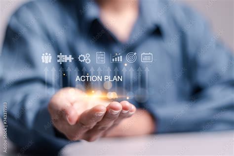 action plan concept business and marketing objective strategy plan