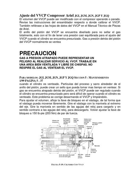 Ajuste Del Vvcp Compresor Ariel Jgp Pdf
