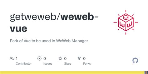 github getweweb weweb vue fork of vue to be used in weweb manager