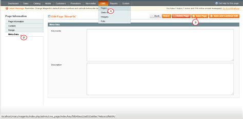 magento how to manage shop meta data template monster help