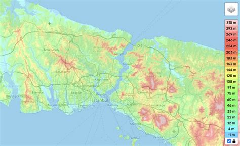 Topographic Map Of Istanbul Rmapporn
