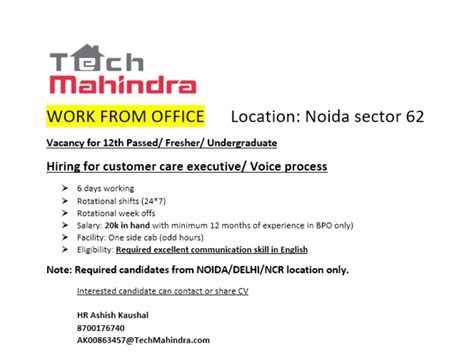 ashish kaushal on linkedin hiring job jobseekers techmahindra
