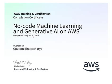 Machinelearning Generativeai Aws Nocode Futureofwork Goutam Bhattacharyapmp®