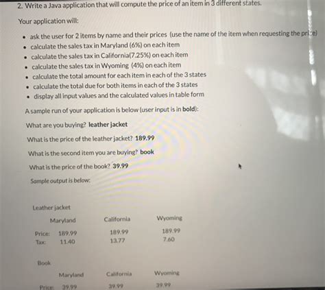 Solved 2 Write A Java Application That Will Compute The