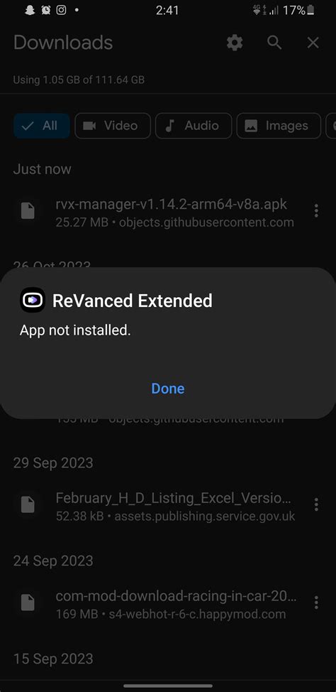 Cant Download Revanced Extended Aswell As Rvx Manager Rrevancedextended