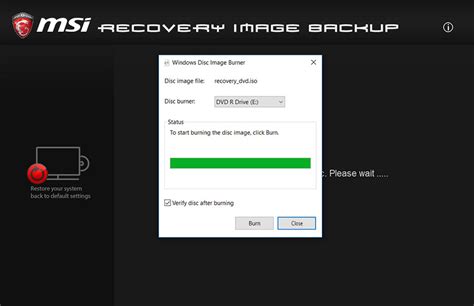 How To Use Msi Burnrecovery