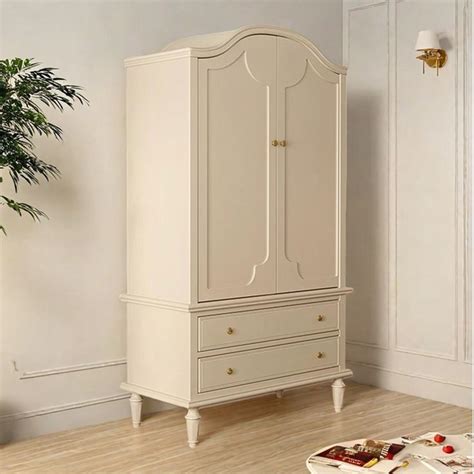 Modern Simple Arched Large Capacity Wardrobe Wayfair Solid Wood