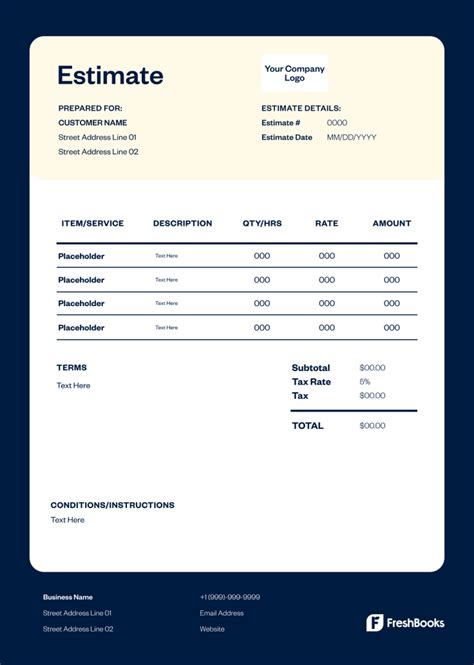 Free Pest Control Estimate Template Freshbooks