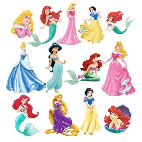 Prıncess Png Bundle Princess Clipart PNG Princess Png Instant Download Silhouette Princess