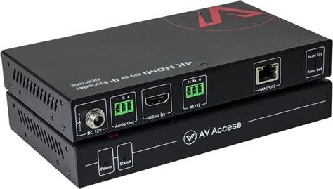 AV Access K HDMI Extender Over TCP IP AV Over IP Encoder With Video Wall Up To X Ft