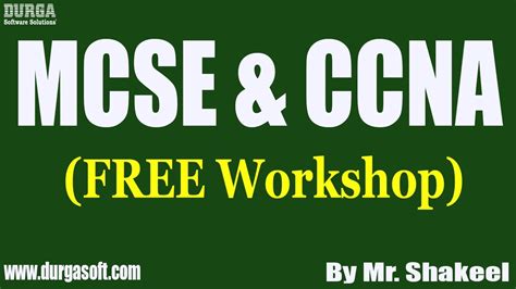 Mcse And Ccna Free Workshop Tutorials By Mr Shakeel On 21 02 2021 10am Youtube
