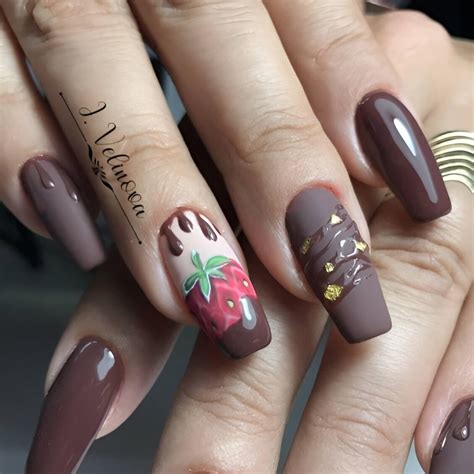 35 Chocolate Nail Art Designs That Are Sweeter Than Candies