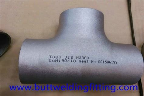 Butt Weld Pipe Fittings Copper Nickel 90 10 Concentric Eccentric Tee