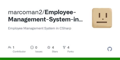 Github Marcoman2employee Management System In Csharp Employee Management System In Csharp