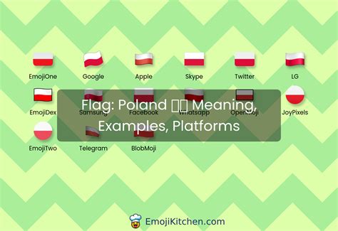 🇵🇱 Flag Poland Emoji Meaning Info Stats Emojikitchen