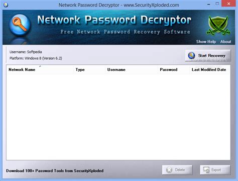 Download Network Password Decryptor 100