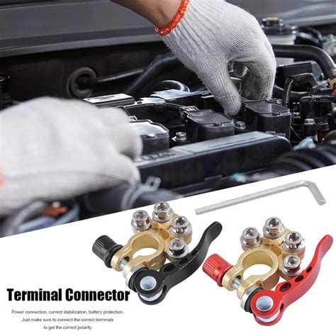 자동차 배터리 터미널 커넥터 빠른 분리 케이블 터미널 어댑터 구리 클램프 클립 나사 1 쌍 Aliexpress