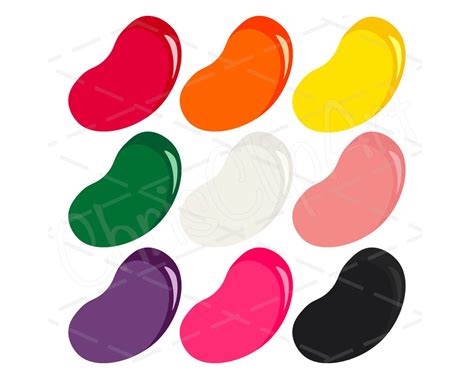 Jelly Bean Svg Png  Bundle Of 9 Jelly Beans Jelly Bean Cricut
