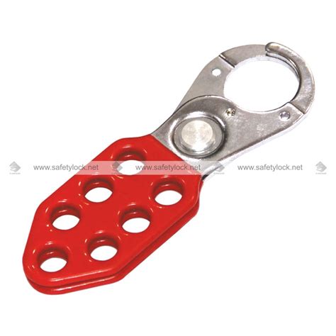 Double Lockable Labelled Lockout Hasp With 8 Hole E Square