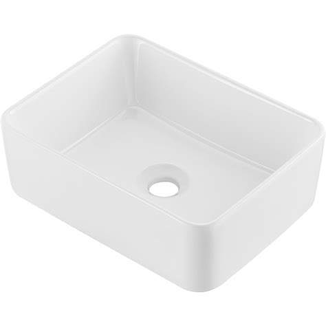 Kffkff Rectangular Basin 16 X12 Countertop Sink For Bathrooms