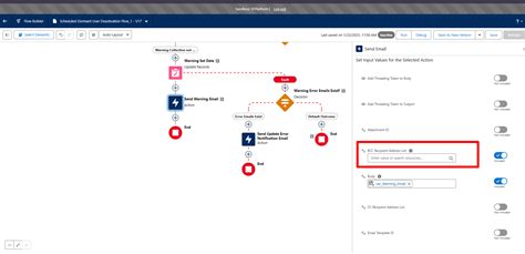 Visual Workflow Adding Users Email Address Via Collection Variable Into Bcc Recipient Address