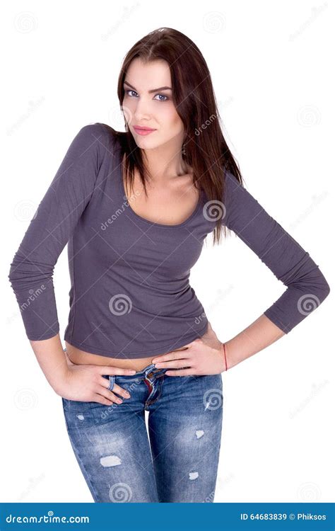 Красивая привлекательная и сексуальная модель женщины изображение запаса Стоковое Изображение