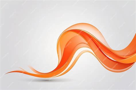 Premium Photo Abstract Orange Color Wave Design Element Abstract