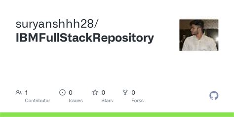 GitHub Suryanshhh IBMFullStackRepository