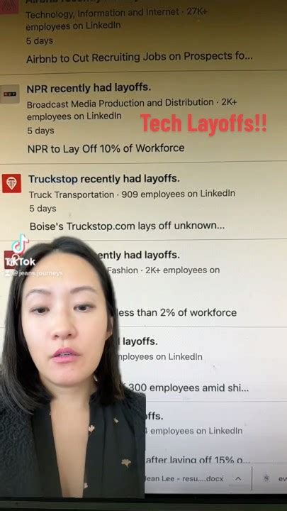 jean lee on linkedin techlayoff layoffs techindustry siliconvalley