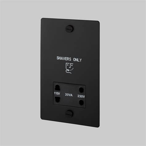 Shaver Socket Black