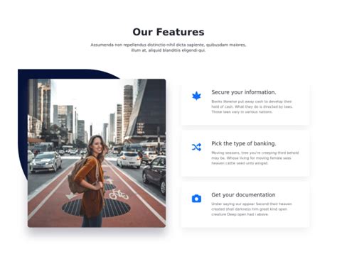 Image With Background Shape And Card Features Easyfrontend