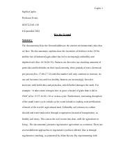 Kiss The Ground Essaypdf Caples 1 Sophia Caples Professor Evans Govt