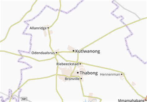 Michelin Kutlwanong Map Viamichelin