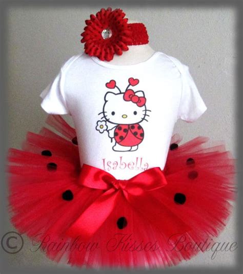 Hello Kitty Birthday Outfit Ladybug Birthday Outfit By Rbkboutique 38