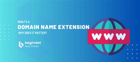 What S A Domain Name Extension And Why Does It Matter Begindot